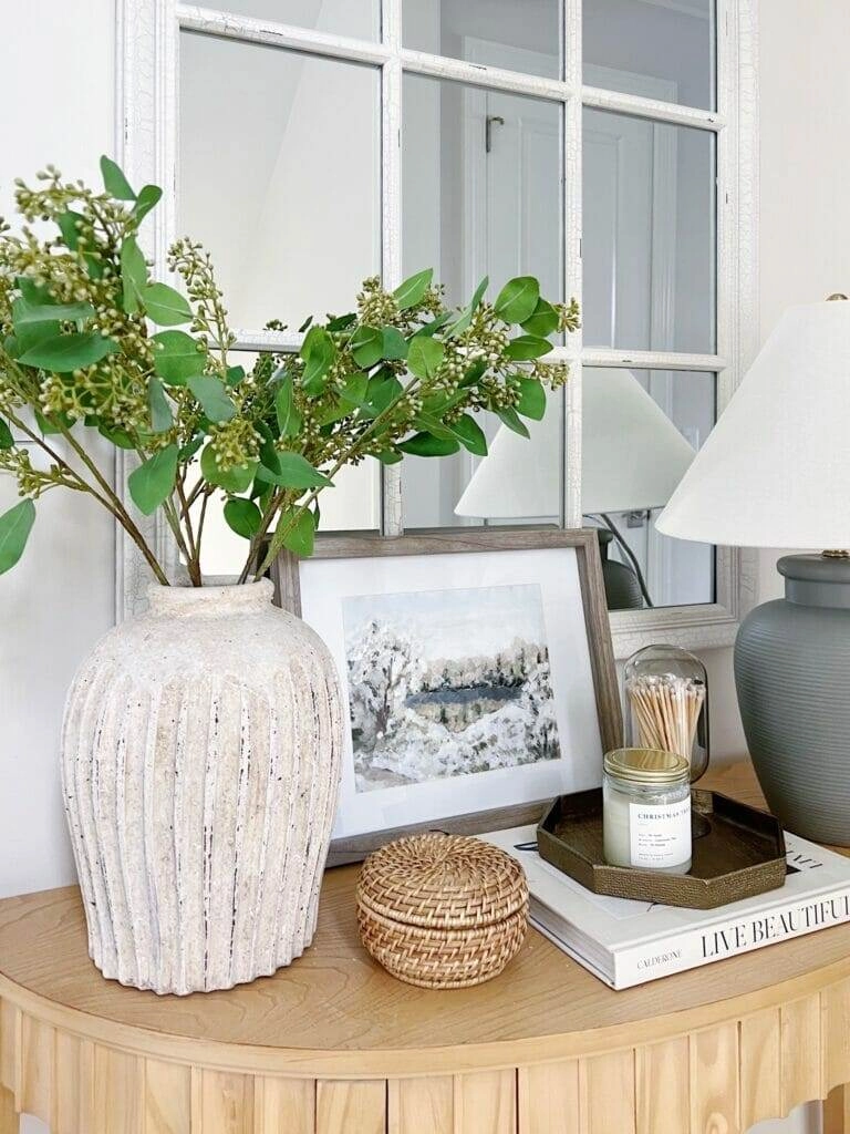 How to Decorate an Accent Table | Life On Cedar Lane