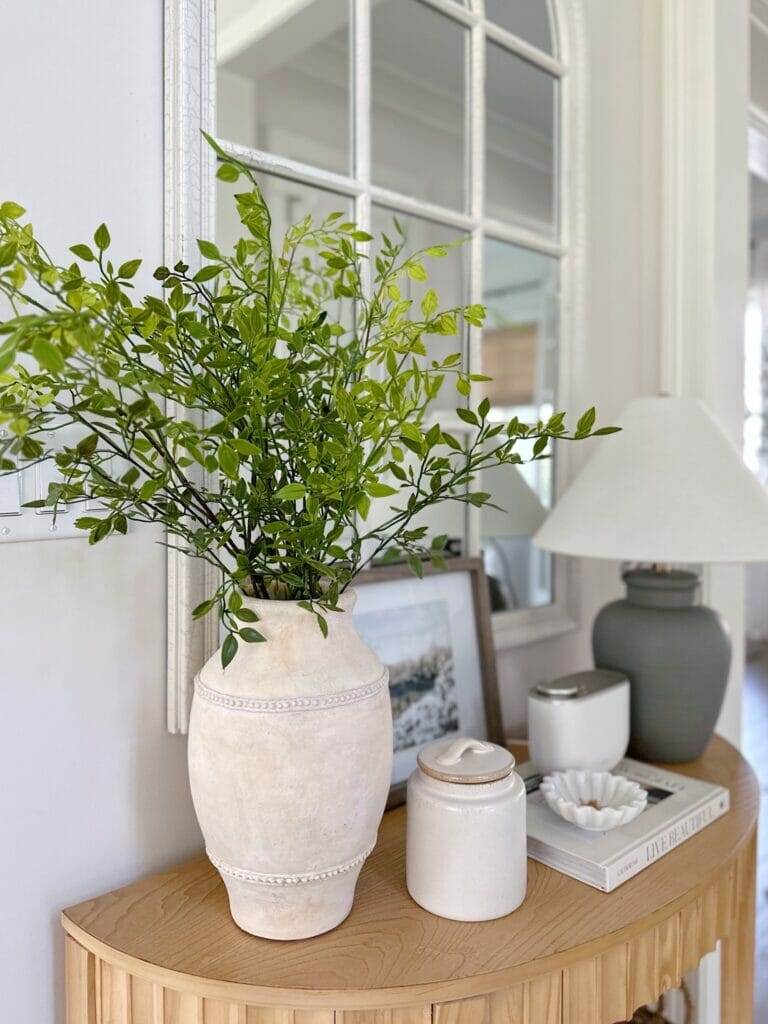 Entry Table Decor | Life On Cedar Lane - Lifestyle & Home Decor Blog